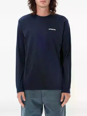 Patagonia P-6 Logo Responsibili Long-sleeve Graphic-print T-shirt - Blue