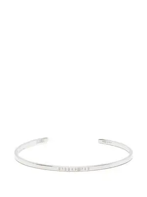 MAISON MARGIELA Logo-engraved Bracelet - Silver