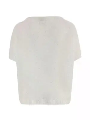 Bruno Manetti Crew-neck Sequined Sweater