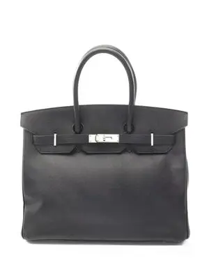 Hermès 2009 Birkin Leather Tote Bag - Black
