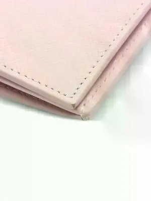 Prada 2010s Saffiano Tab Triangle Logo Bifold Wallet