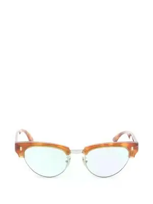 Celine 2020s Logo-detail Sunglasses - Brown