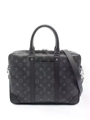 LOUIS VUITTON 2010s Pm Voyage Briefcase - Black