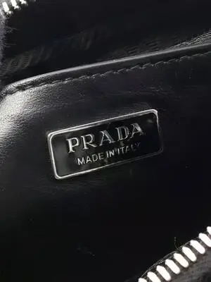 Prada 2010s Re-nylon And Brushed Leather Shoulder Bag
