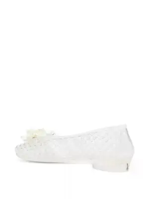 HEAVENLY JELLY Floral Appliqué Ballet Flats
