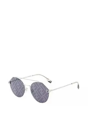 Fendi Ff Pattern Geometric Sunglasses