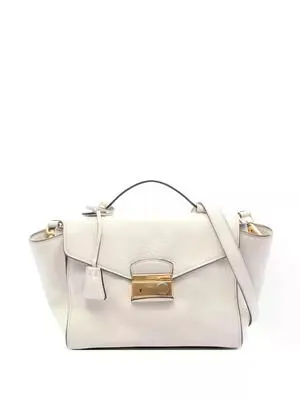 Prada 2000s Daino Leather Handbag - Neutrals