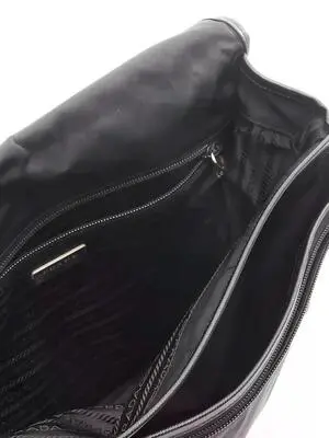 Prada 2000s Tessuto Leather Shoulder Bag
