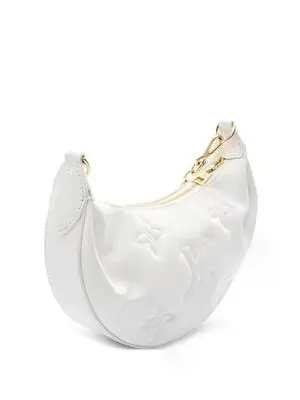 LOUIS VUITTON 1910s Over The Moon Bubblegram Leather Handbag - White