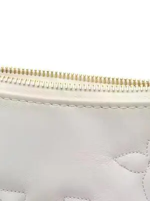 LOUIS VUITTON 1910s Over The Moon Bubblegram Leather Handbag - White