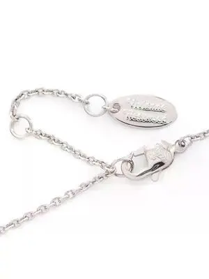 VIVIENNE WESTWOOD 2000s Agnatha Orb Rhinestone Necklace - Silver