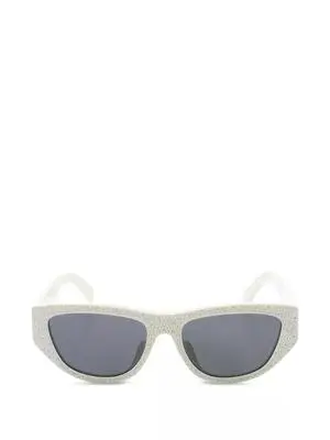 Celine Embellished Cat-eye Sunglasses - White