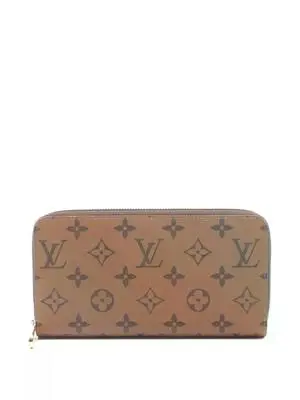 LOUIS VUITTON 2021 Reverse Monogram Zip Wallet - Neutrals