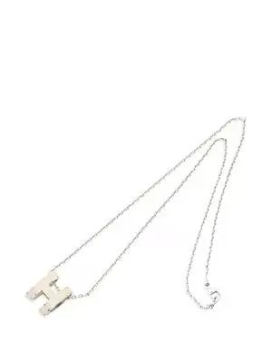 Hermès 2010s Pop Ash H Necklace - Silver