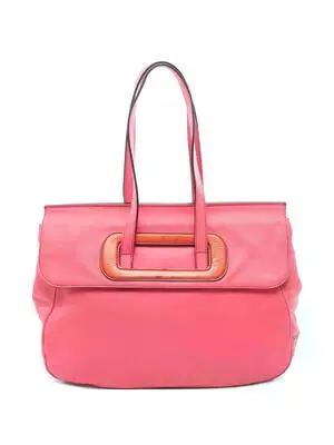 Loewe 2000s Anagram Leather Tote Bag