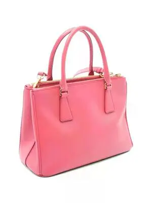 Prada 2000s Galleria Leather Tote - Pink