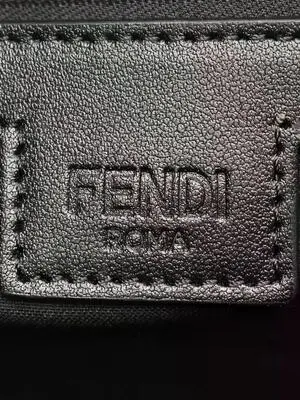 Fendi 2010s Ff Jacquard Handbag - Black