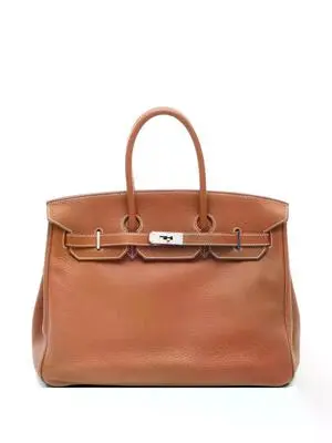 Hermès 2008 35 Birkin Leather Tote Bag - Brown