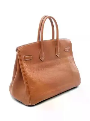 Hermès 2008 35 Birkin Leather Tote Bag - Brown