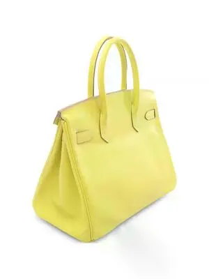 Hermès 2011 30 Birkin Leather Tote Bag - Yellow