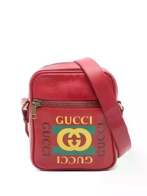 Gucci 2010s Printed Leather Shoulder Bag