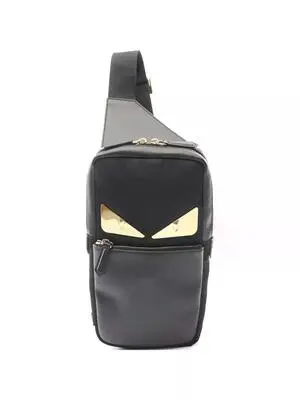 Fendi Monster Bugs Eye Messenger Bag - Black