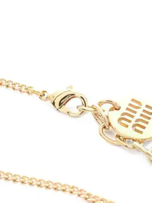 Miu Miu Logo Necklace