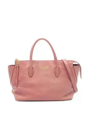 Miu Miu 2000s Madras Two-way Tote Bag