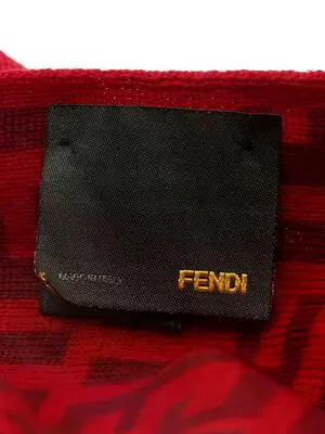 Fendi 2010s Ff-logo Wool Scarf