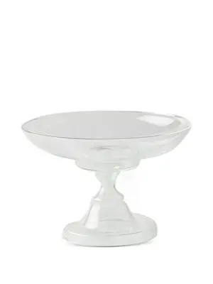 KNINDUSTRIE Rubin Glass Cake Stand - White