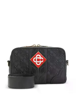 Casablanca Monogram Crossbody Bag - Black