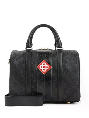 Casablanca Mini Monogram Weekender Bag - Black