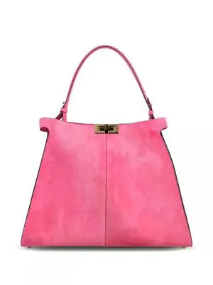 Fendi Large Way Lock-detail Tote - Pink