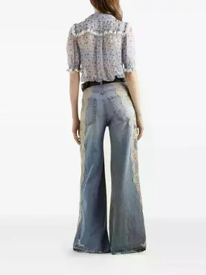Dolce & Gabbana Lace-panelled Jeans