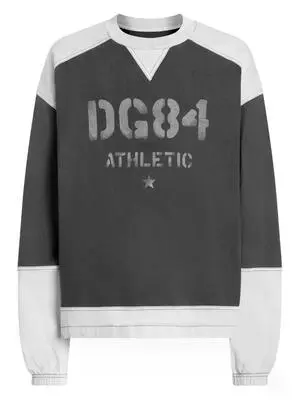 Dolce & Gabbana Colour-block Crew-neck Sweatshirt - Grey