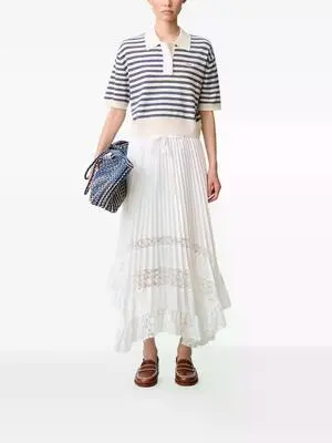 Claudie Pierlot Drawstring Pleated Midi Skirt