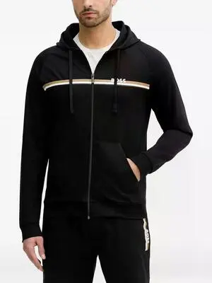BOSS Striped Zip Hoodie
