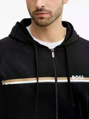BOSS Striped Zip Hoodie