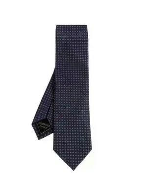 Brioni Patterned Tie - Blue