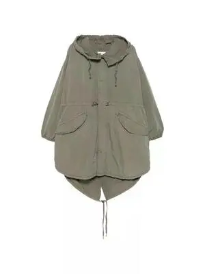 MAISON MARGIELA Hooded Pocketed Coat - Green