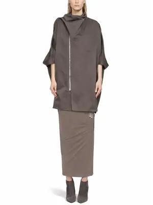 Rick Owens Fitted Skirt With Slit - Dove