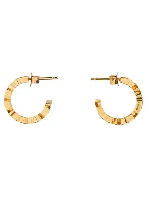 Versace Logo Hoop Earrings
