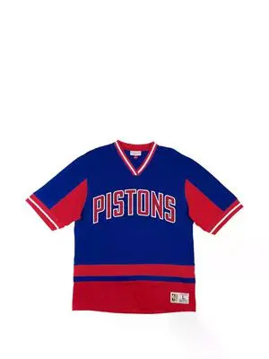 Mitchell & Ness Nba Detroit Pistons V-neck T-shirt
