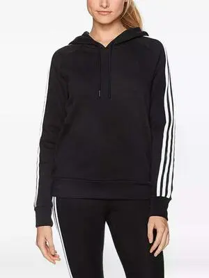 Adidas Three Stripe Fleece Hoodie