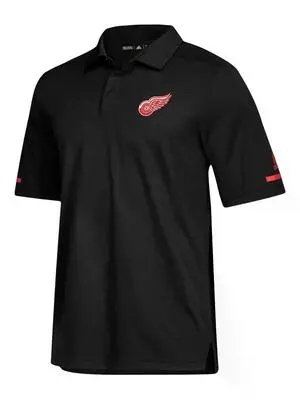 Adidas X Nhl Detroit Red Wings Short-sleeve Polo Shirt - Black