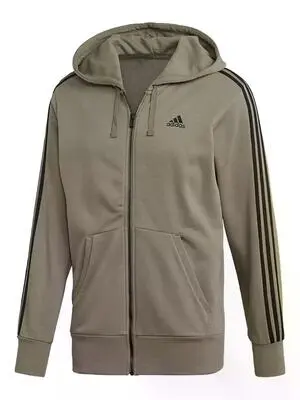Adidas Logo-detail Zip Hoodie - Green