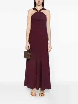 FORTE_FORTE Halterneck Ring Dress