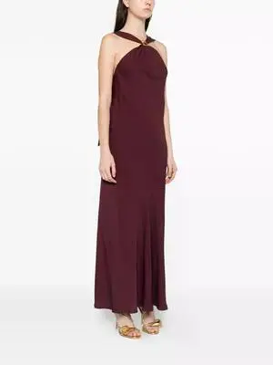 FORTE_FORTE Halterneck Ring Dress