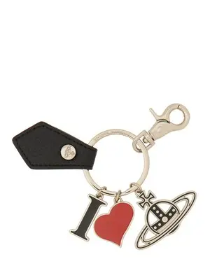 VIVIENNE WESTWOOD I Love Orb" Keychain - Black