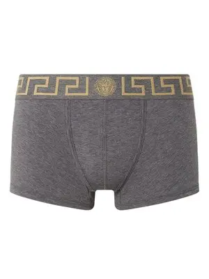 Versace Boxer Shorts With Greek - Grey
